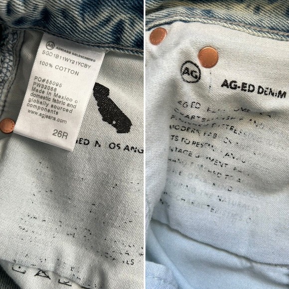 Ag Adriano Goldschmied | Shorts | Ag Adriano Goldschmied Alexxis Aged Denim Jean High Rise ...